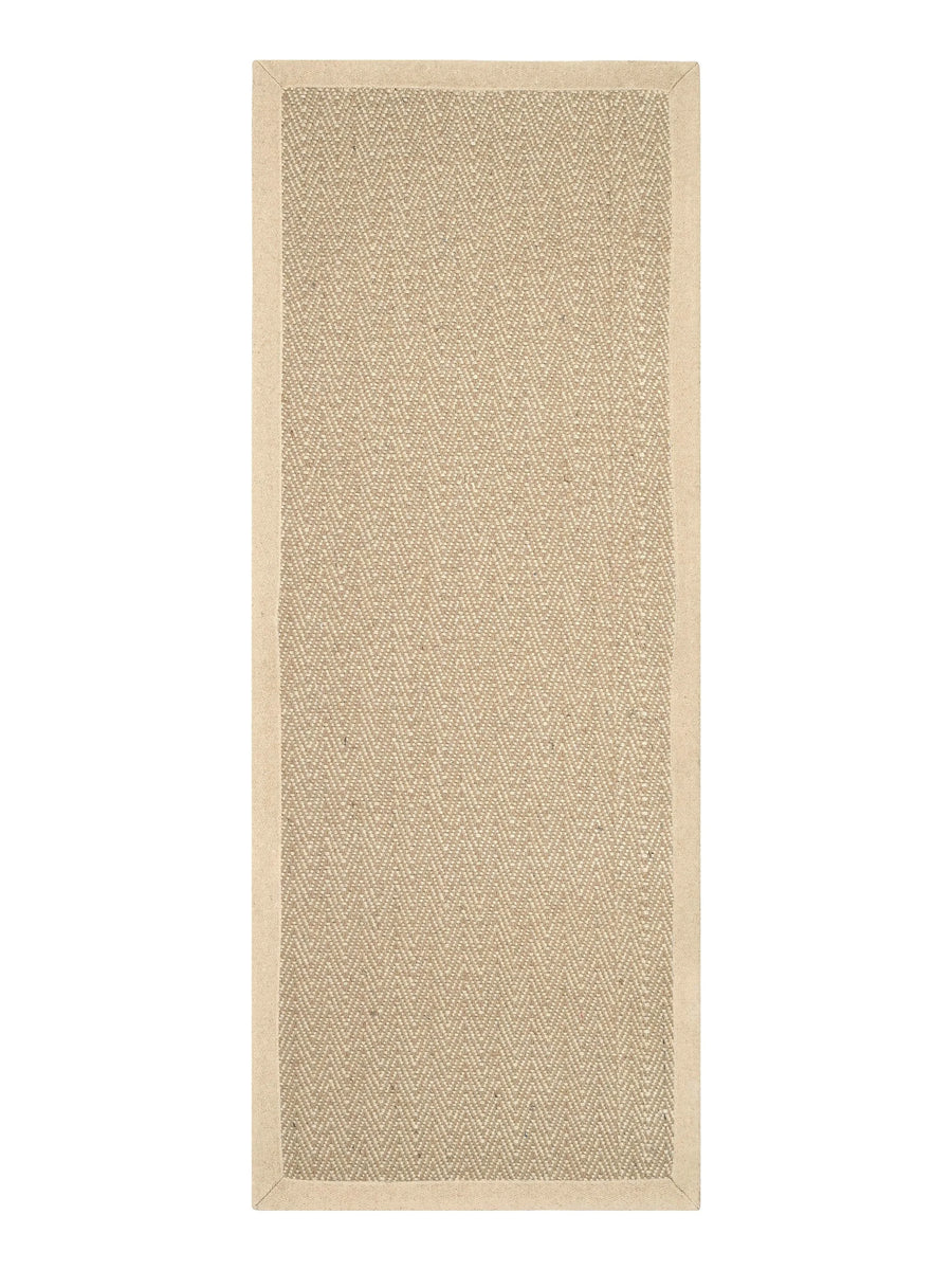 Chevron Jute & Cotton Woven Anti-Slip Strong Border Runner