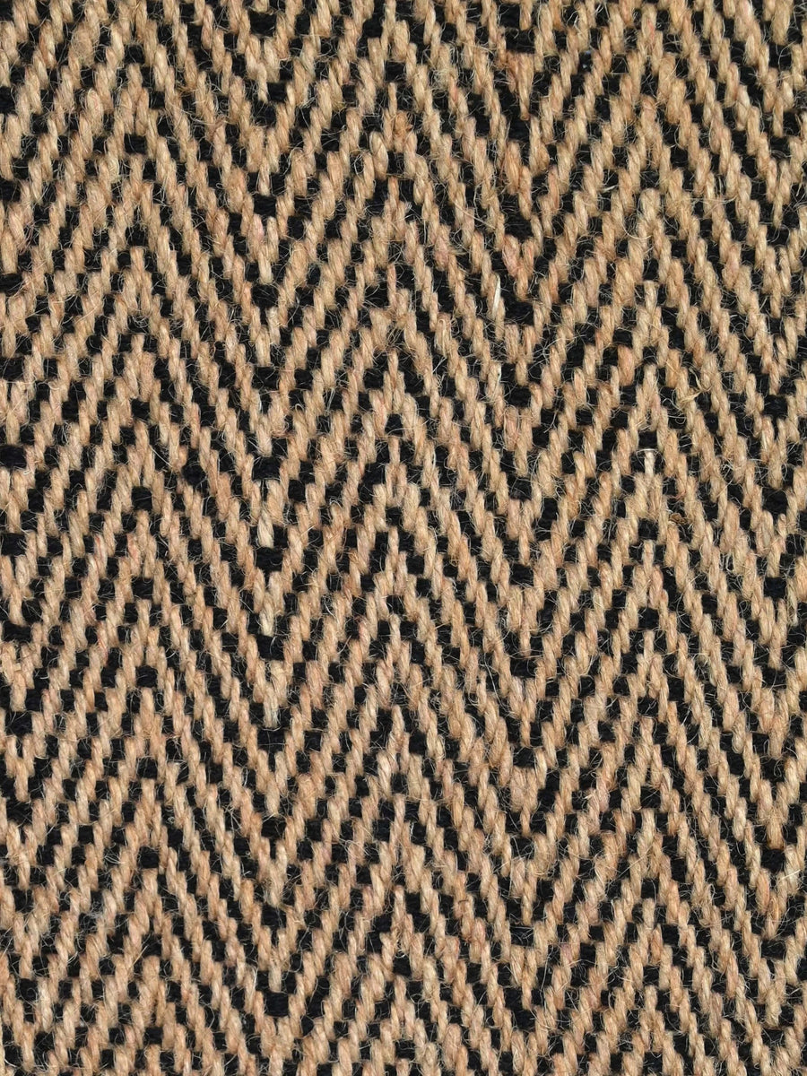 Chevron Jute & Cotton Woven Anti-Slip Strong Border Runner
