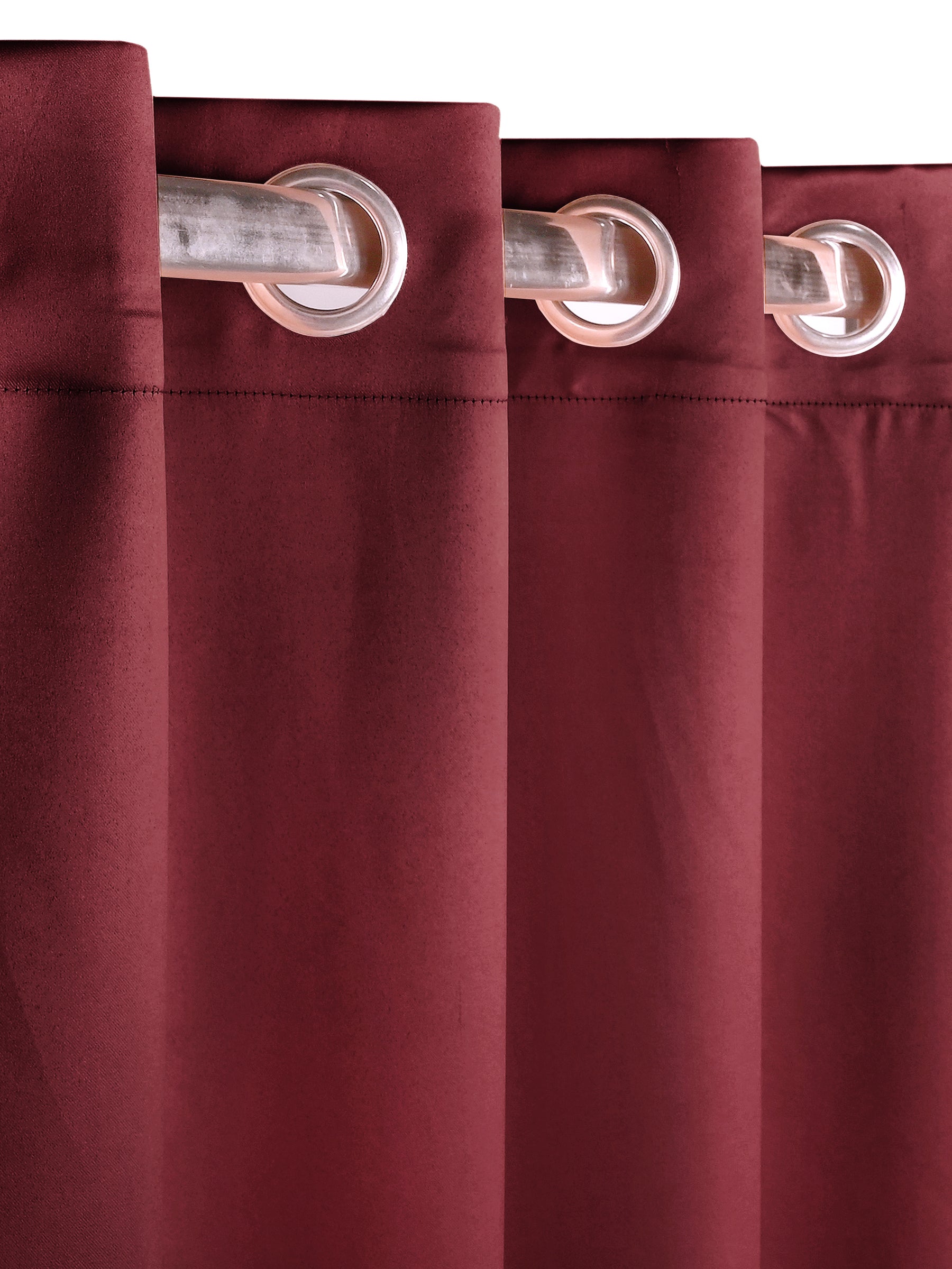 Buy Maroon Colour Curtains Online In India