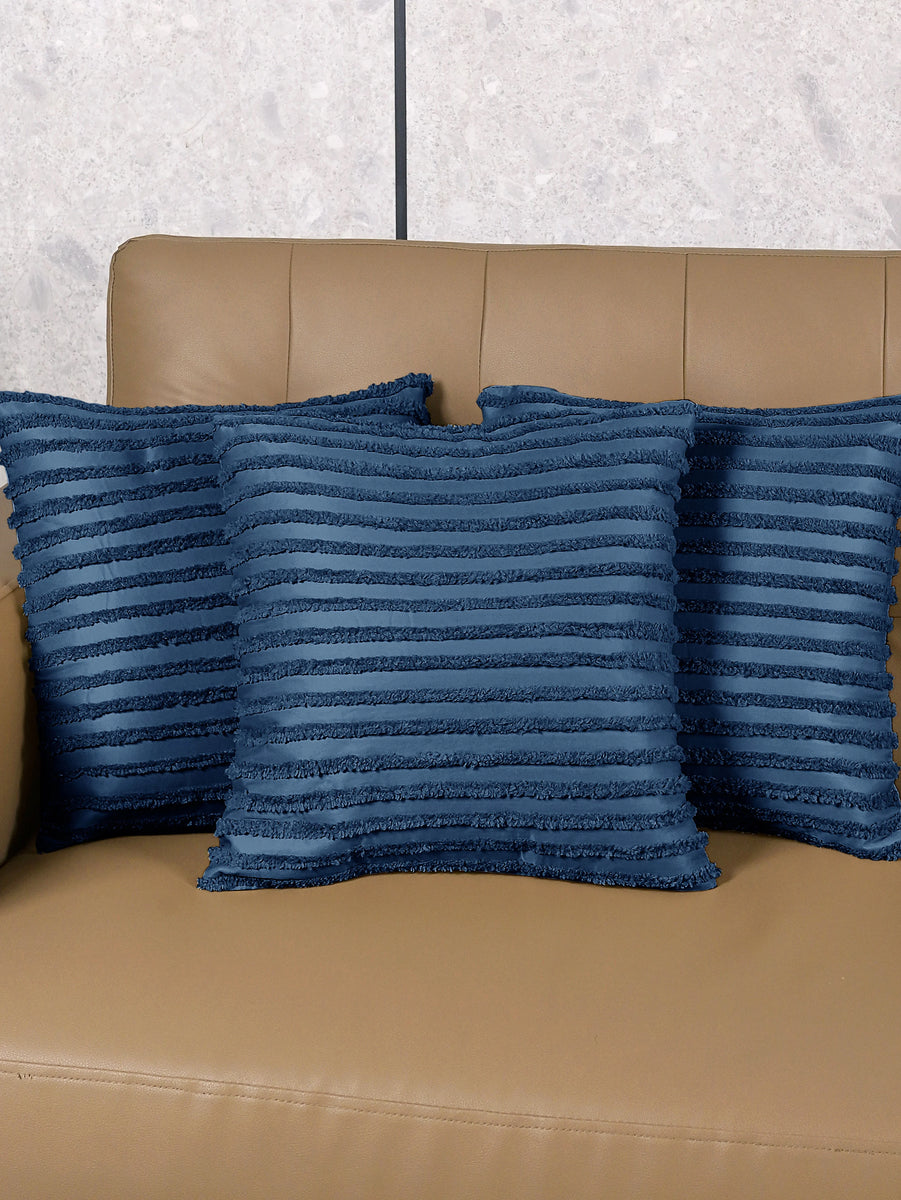 AXIS Cushion Covers (40x40 cm, Blue) | Cotton Fabric